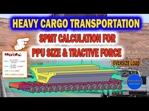 SPMT Pulling Force & Power Pack Unit Calculation #heavytransport #spmt #transportation #PPU