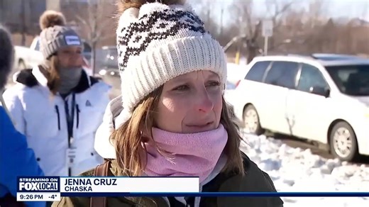 Video from Fox 9 shows Chanhassen, MN residents gathering and preventing ICE from arresting two construction workers, without a warrant last Saturday. ICE left after about three hours in subzero temperatures; one of the workers was spared while another left in an ambulance. At one point, video shows federal immigration officers using chemical agents near an infant. RESIDENT: "It's mind-blowing that people are out here in negative, you know, 20-plus degree weather building houses for our communit