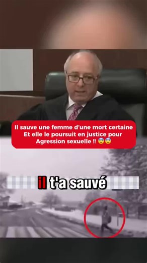 Il sauve une femme et elle le poursuit en justice pour agression sexuelle… Dans quel monde on vit ??😨#prison #adolescente #histoirevrai #agression #tribunal