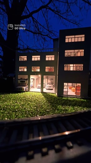 Decorated interior design #modelrailroad #garage