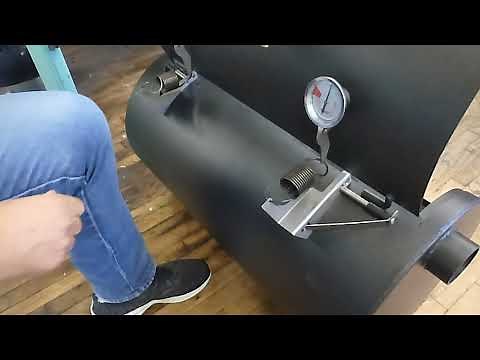 LavaLock Spring Assist Hinge System & Latch Mod for Oklahoma Joe's Highland Smoker. No Drill Install