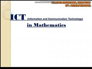 ICT in teaching Mathametics
