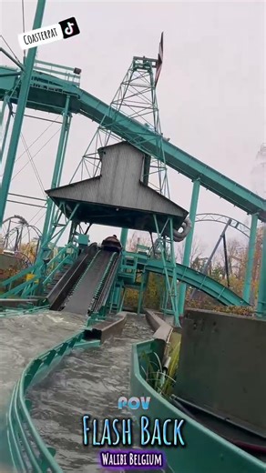 Onride POV 🎥 of Log Flume 🪵 Flash Back at Walibi Belgium 🇧🇪 So much fun!
