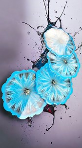 Blue resin coaster set🩵 #epoxy #resin #resincoasters #resincraft #handmade #art #viral #diy #resinart #resinartist #satisfyingvideos | SK Art House