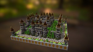 Factions Spawn Castle 200x200 - 3D model by StormBlock (@grgicmateo)