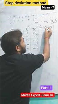 Finding mean using Step deviation method.