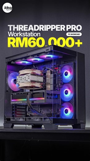 Build a workstation that keeps up with your workload. Ready to build one that elevates your workflow? . #Workstation #Threadripper #idealtech #pcgaming #pcbuild #pcmalaysia #fyp #fypシ #foryou