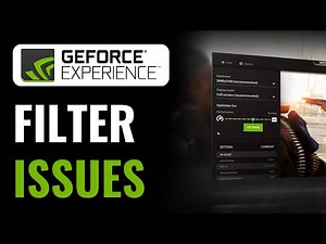 How To Fix Nvidia Filters Not Working (Full Guide)