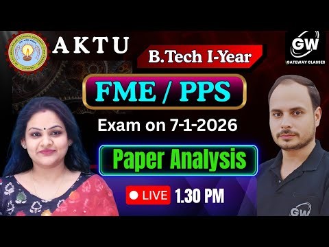 FME / PPS Paper Analysis By Gateway Classes