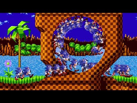 Sonic the Hedgehog But With 100 Sonics at Once