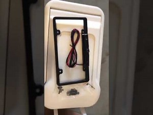 License Plate Wireless Backup Camera Wifi Reverse Rear View Camera Installation instructions video