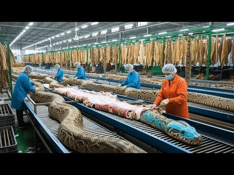 The Secret Factory Behind Snakeskin Jackets & Bags | Full Factory Process