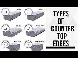 Types Of Kitchen Counter Top Nosing/Molding, Stone Edge Details #civildimensions #kitchencountertop