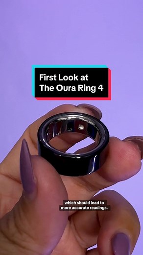 Oura recently announced its #Oura Ring 4, the newest version of its popular health and sleep tracker. The new model has an updated sensing system that allows it to adapt readings to specific fingers, a titanium design and slightly longer battery life. 💍 #smartring #tech #ouraring #ouraring4 #sleeptracker #techtok #healthtracking
