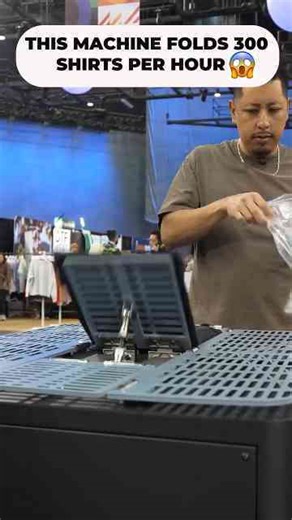 POV you just watched a T-shirt folding machine do your least favorite job