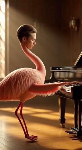 This Flamingo Has a Human Face… WHAT!?