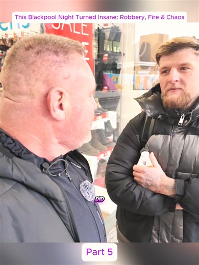 Blackpool Night Robbery: Dramatic Fire Incident