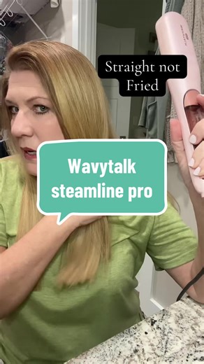 Steamline Pro straightens my hair with steam. Less heat means less damage. I love the fact that no static is added to my hair and it leaves it frizz free with zero static. #steamlinepro #straighthair #steamstraighteninghair #healthyhair @wavytalkofficial