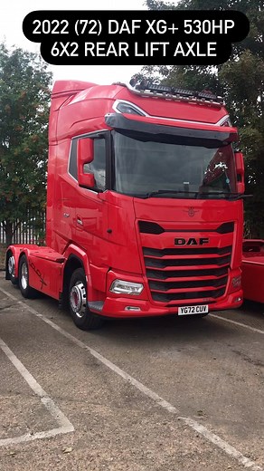 1.4K views · 73 reactions | For Sale! 2022 (72) DAF XG+ 530hp 6x2 rear lift axle units available now. Visit www.emrogers.com to view full details of the huge spec on these vehicles! #daf #daftrucks #trucksales #trucking #truckers #haulage #euro6 #trucksforsale | E.M.Rogers Ltd Commercial Vehicle Sales | Facebook