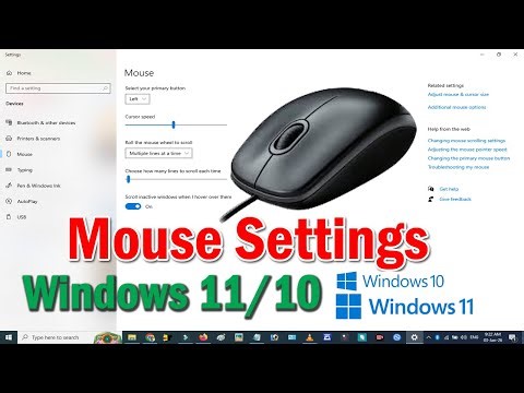 Mouse Setting Windows 10 | Mouse Setting Windows 11 | Laptop Mouse Settings