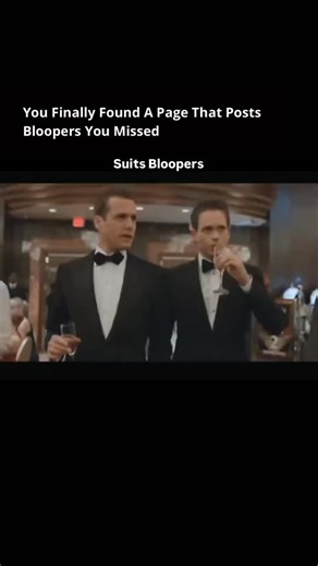 Bloopers You Missed on Instagram: "Follow @bloopersyoumissed for more behind the scenes! 🍿🎬 Suits bloopers showcase the sharp wit and chemistry that made the legal drama so addictive. Gabriel Macht’s slick delivery and Patrick J. Adams’ rapid-fire banter often sparked unscripted moments that sent scenes off the rails. Many takes broke down thanks to Harvey’s perfectly timed smirks, Mike’s barely contained laughter, or Louis Litt’s over-the-top rants that were impossible to recover from. These