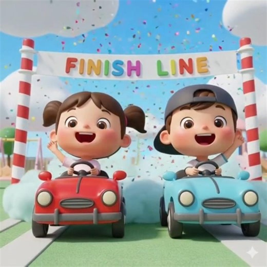 Little Racers, Big Tracks#animalstory #anime #funnykids