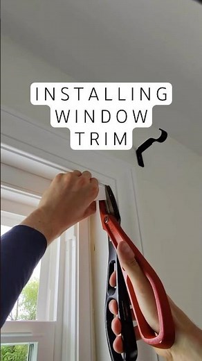 Installing interior window trim