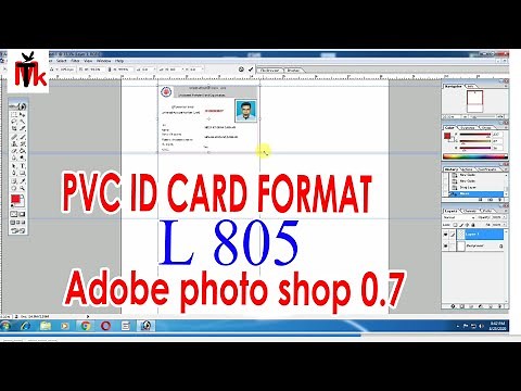 HOW TO ADOBE PHOTOSHOP 0.7 PVC ID CARD FORMAT EPSON L805