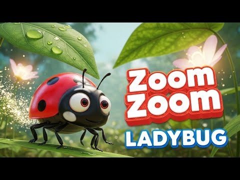 Zoom Zoom Ladybug 🐞🚗 Fun Bug Adventure Song for Kids | Preschool Learning