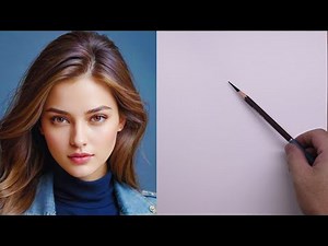how to draw real face for beginners | Drawing Tips & Techniques | Easy Portrait Drawing Tutorial