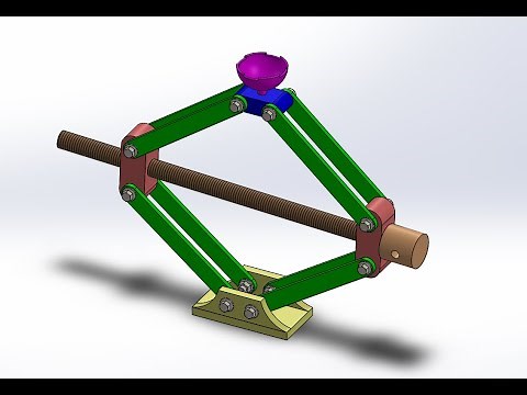 Modélisation d'un cric de rehausse de voiture sur SolidWorks