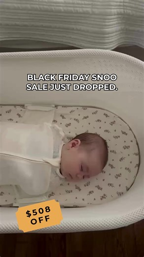 We are OBSESSED with @Happiest Baby, maker of SNOO💙…and their Black Friday Sale! 🖤 For a limited time, save over $500 on SNOO and up to 40% off everything else* (plus a FREE gift with your order over $250). You don’t want to wait—their pediatrician-designed must-haves will sell out fast! 👏 *Exclusions apply. **One gift per customer, based on the highest qualifying purchase tier. While supplies last. Additional terms apply.