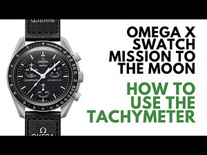 How to use and read a Tachymeter on an Omega x Swatch Watch | How does a Tachymeter work?