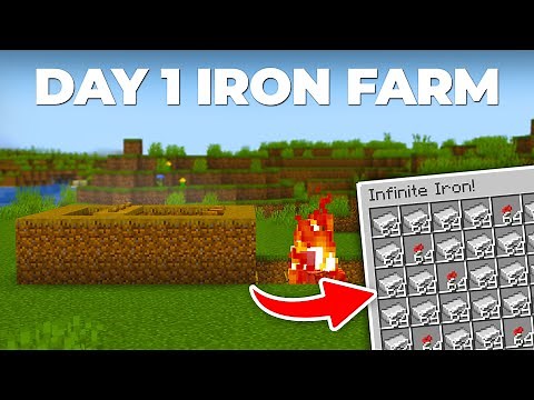 EASY Day 1 Iron Farm in Minecraft 1.21 | Minecraft Tutorial