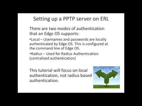 Setting up a PPTP VPN Server on EdgeRouter or Linux
