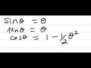 Small Angle Approximations Explained! | Why sin θ ≈ θ, tan θ ≈ θ & cos θ ≈ 1 – θ²/2 (Radians)