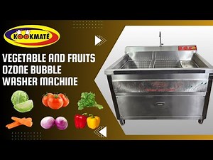 Commercial Vegetable Bubble Washer & Ozone Disinfection Machine | Bulk Vegetables Cleaning & washer