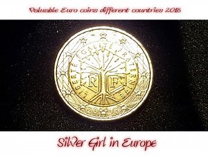 Valuable Euro coins different countries