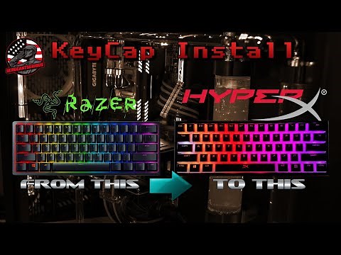 Hyper X Pudding KeyCaps install on Razer Huntsman Mini Time Lapse