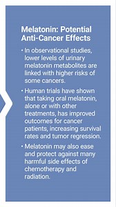 Did you know about these melatonin benefits beyond sleep? Share this to get the word out! ↪️ ​ Studies show that taking oral melatonin, alone or with other treatments, has improved outcomes for cancer patients.​ | Life Extension