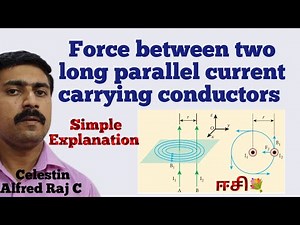 Force between two long parallel current carrying conductors|Unit 3|3.10.6|12 Physics|sky physics