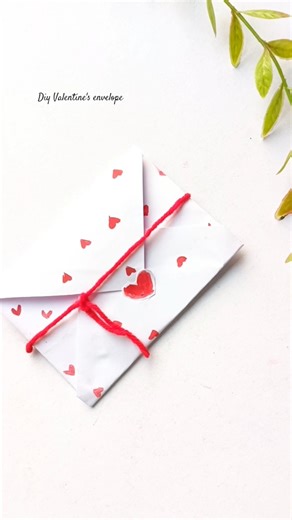 diy Valentine's envelope ✨✨ #diycrafts #envelope #valentinesday #cute #edit