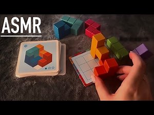 😴 Relaxing ASMR - Help me Solve a wooden CUBE Puzzle 🧩 - Clicky Whispers