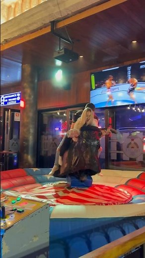 Mechanical bull riding highlight December 19/12/2023 #benidorm #spain 🇪🇸🇪🇸🇪🇸🐂🐂🐃🐃