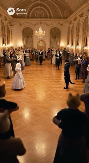 Bridgerton: Cat Edition 🐱💃 Scandal in the Ballroom! #shorts