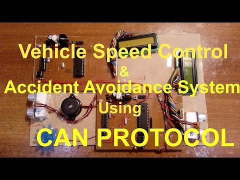 Vehicle Speed Control and Accident Avoidance System using CAN