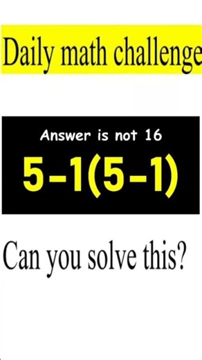 daily math challenge