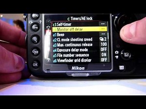 Nikon D800 D800E Digital SLR Menu Walkthrough