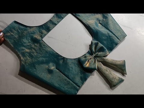 Designer blouse design || Simple and easy designer blouse cutting and stitching 