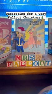 Decorating for a very Fallout Christmas ☢️💙 #falloutchristmas #falloutchristmastree #fallout #bethesda #nukacola #mrsfallout #falloutcollector #falloutcollection #fallout3 #fallout4 #fallout76 #falloutnewvegas #crafting #videogames #gaming #collector #create #painting #gamer #bethesdagamestudios #pov #wasteland #wastelanders #gamingvibes #cosplay | Mrs.Fallout